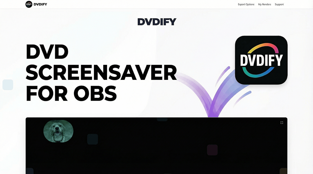 Bouncing DVD Screensaver for OBS | Free Transparent Overlay